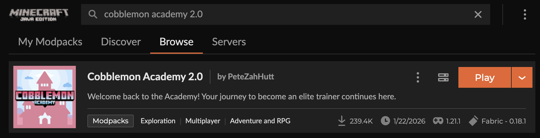 Comment installer Cobblemon Star Academy 2.0 sur un serveur Minecraft ...